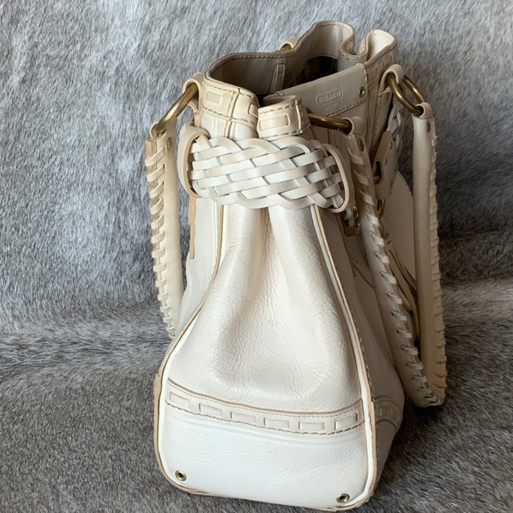 Coach Hamptons Limited Edition Braided Handbag - Gem